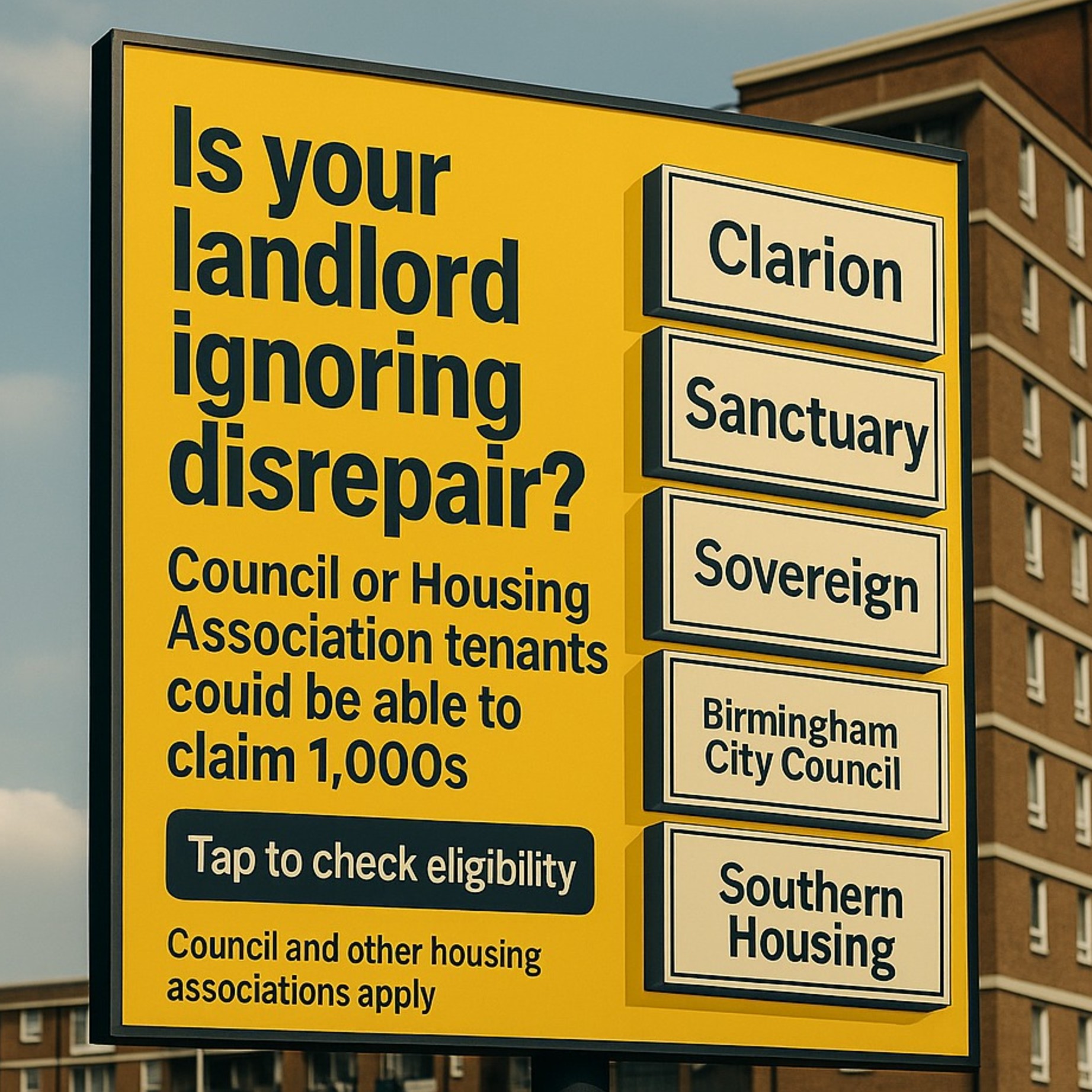 Are you living with disrepair in your council home?