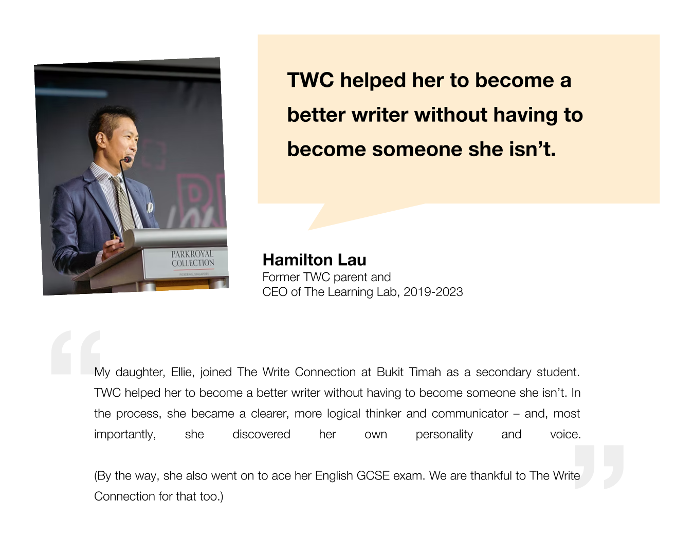 Excel in English and writing with TWC! | The Write Connection