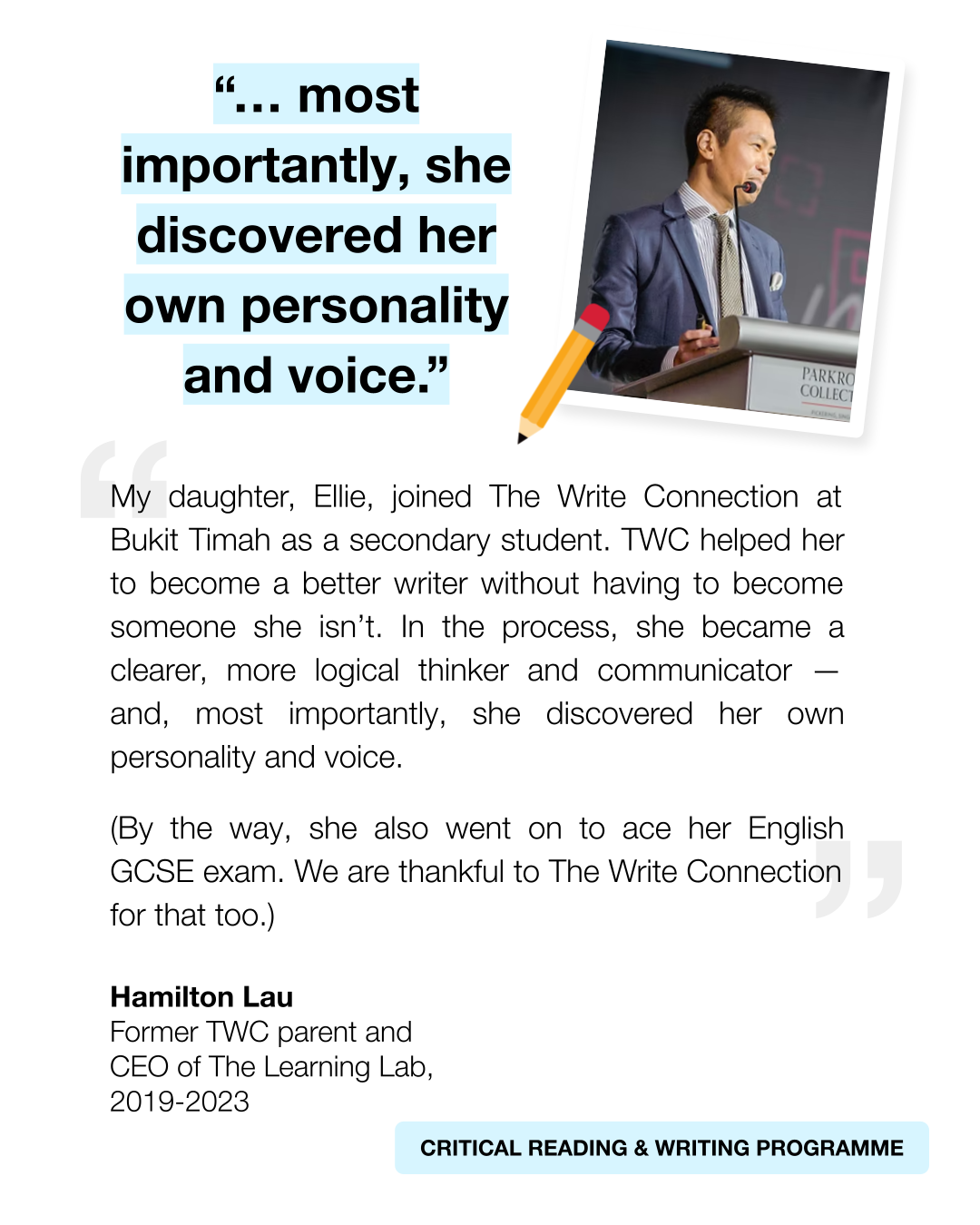 Excel in English and writing with TWC! | The Write Connection